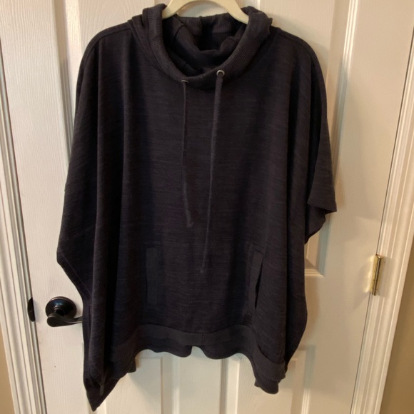 90 Degree By Reflex | Tops | 9 Degree By Reflex Charcoal Active Poncho ...